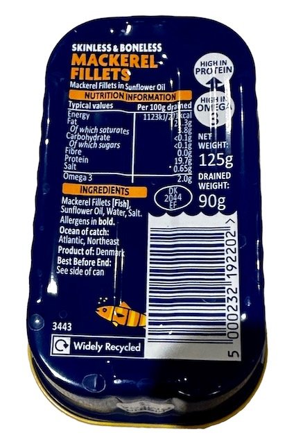Mackerel Fillets in Sunflower Oil 125g (10 packs) – OverDMoon Stores